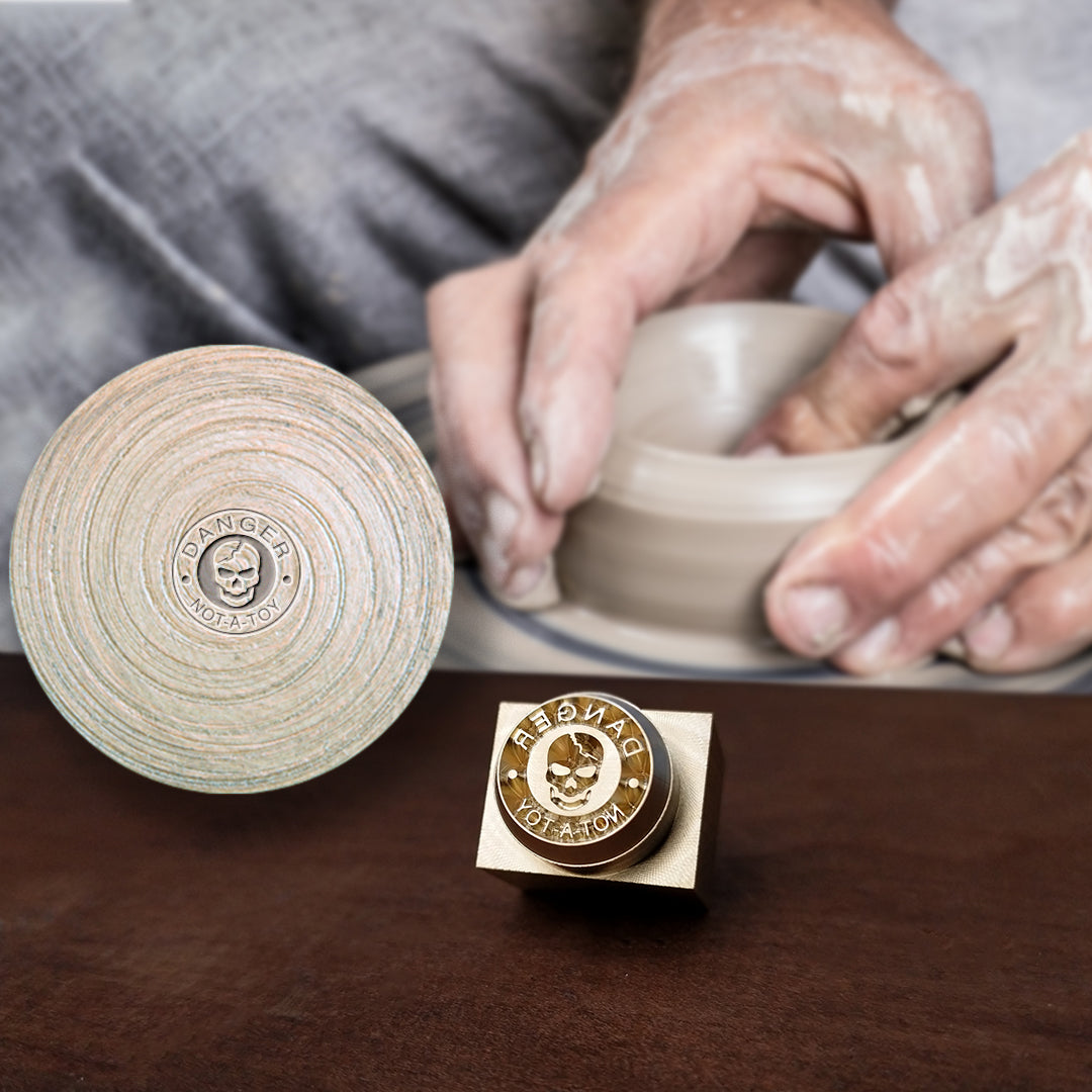 Custom Clay Brass Stamp – Infinity Stamps Inc.