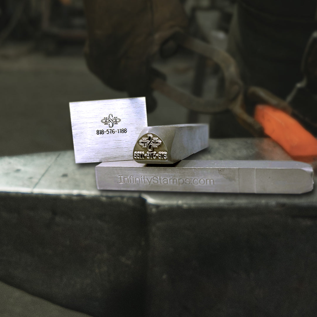 Custom Handheld Steel Stamp For Metals, Wood, Leather, or Plastic ...