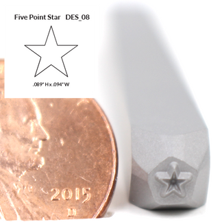 Infinity Stamps, Inc. - Metal Design Stamp - Five Point Star – Infinity ...